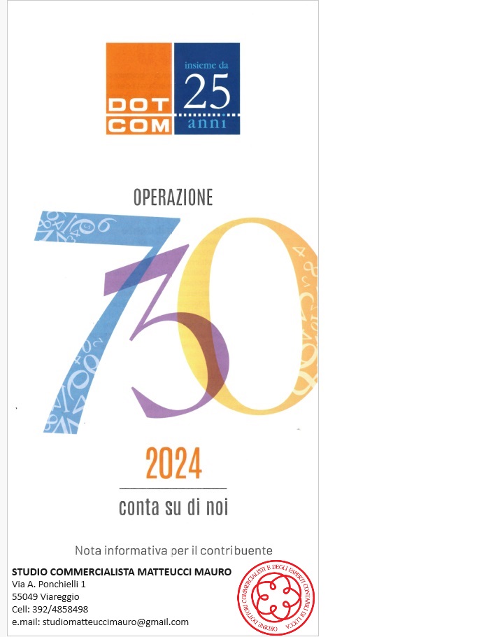CAMPAGNA 730 2024 REDDITI 2023 – Studio Commercialista Matteucci Mauro